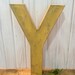 8 Inch Letter H in Burnt Orange Cottage Chic and Distressed - Etsy