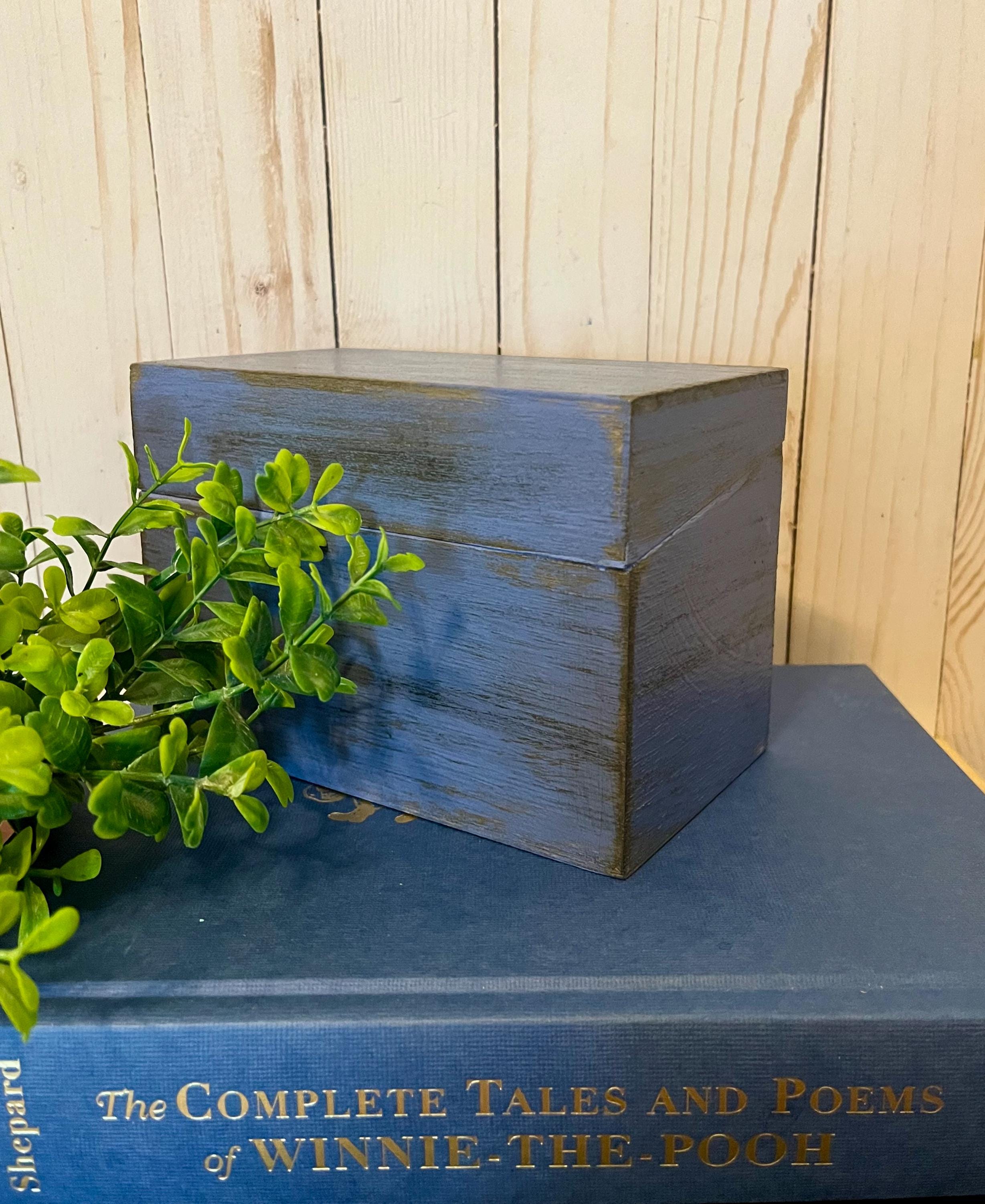 Recipe Box in Cornflower Blue ~ Card File Box ~ Pick Your Color ...