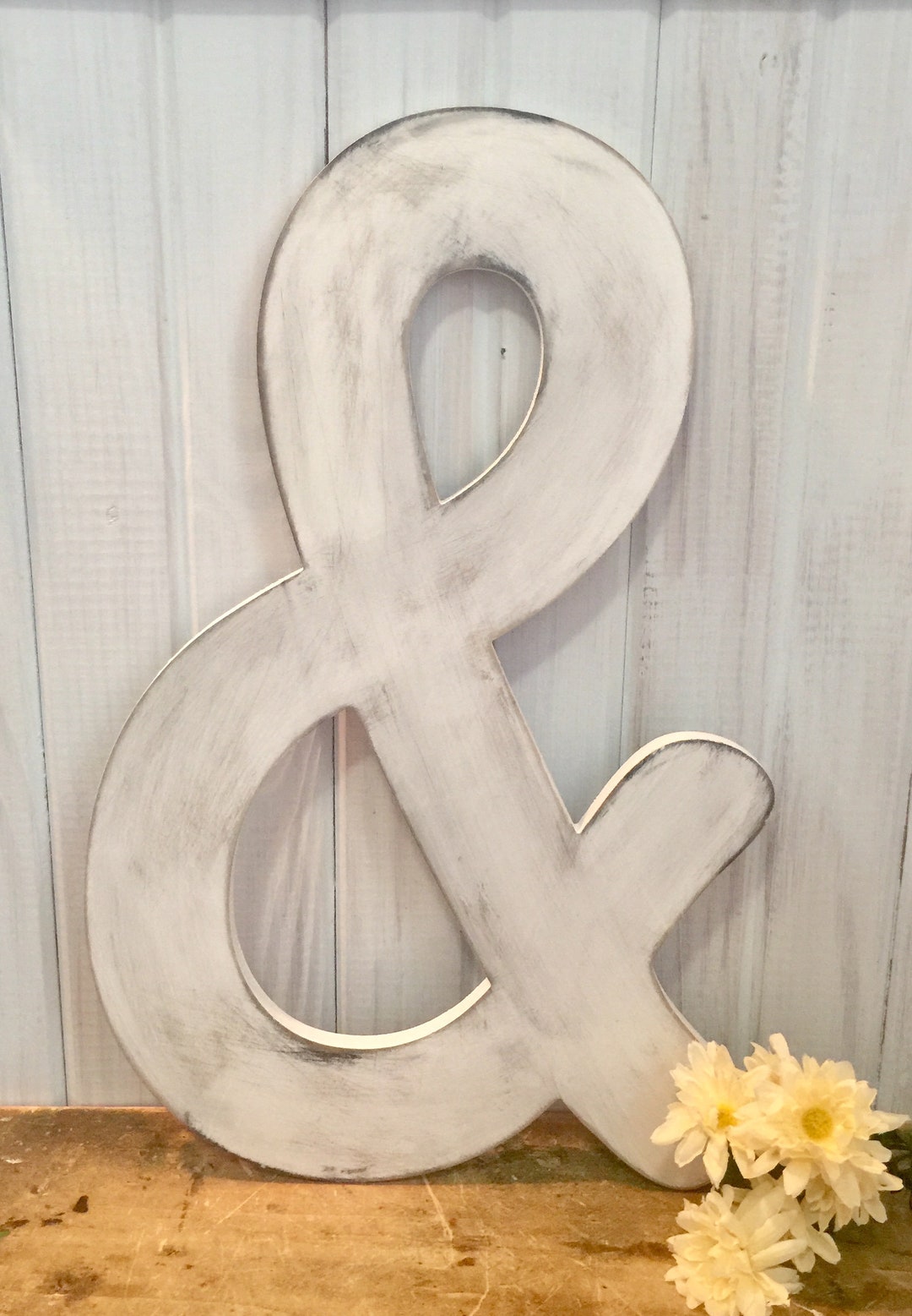 Ampersand in Soft White ~~ 18 Inch Letter ~~ Cottage Chic and ...