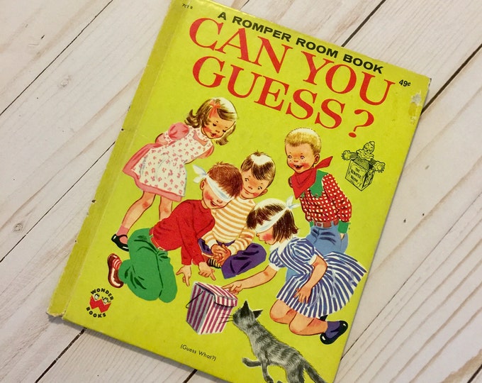 Vintage Children's Book ~ Can You Guess ~ Hard Cover Story Book ~ Young ...