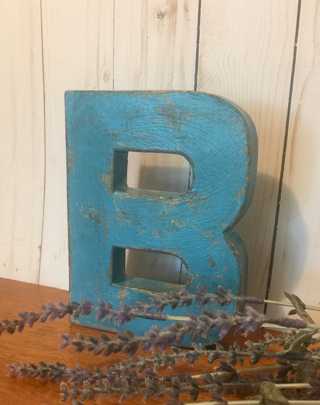 6 Inch Letter B ~ Choose Your Letter and Color ~ Sturdy Paper Mache ...