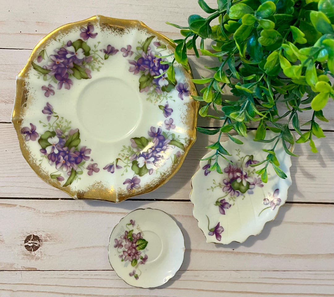 Spring Violets China Set ~ Rossetti China ~ Royal Sealy China ~ Vintage ...