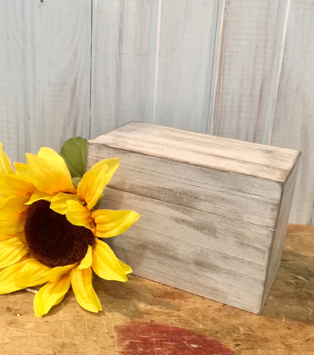 Recipe Box in Soft White ~ Card File Box ~ Pick Your Color ~ Kitchen ...