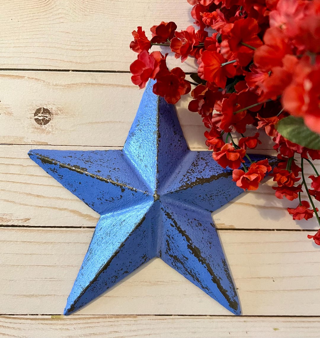 Vintage Inspired Star in Cornflower Blue ~ Iron Star ~ Stars and ...