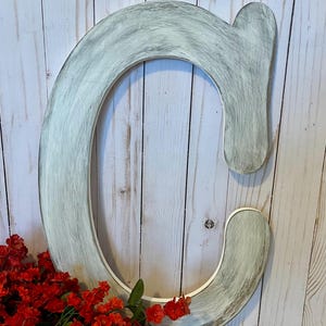 18 Inch Letter C in Soft White ~ 18 Inch Letter ~ Cottage Chic and ...
