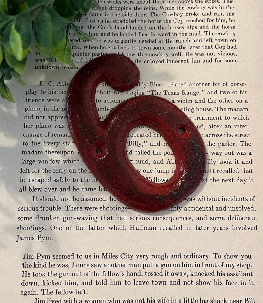 Vintage Inspired Cast Iron Numbers Six or Nine in Fire Engine Red~house ...