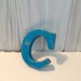 Vintage Inspired Metal Letter C Distressed Letter | Etsy