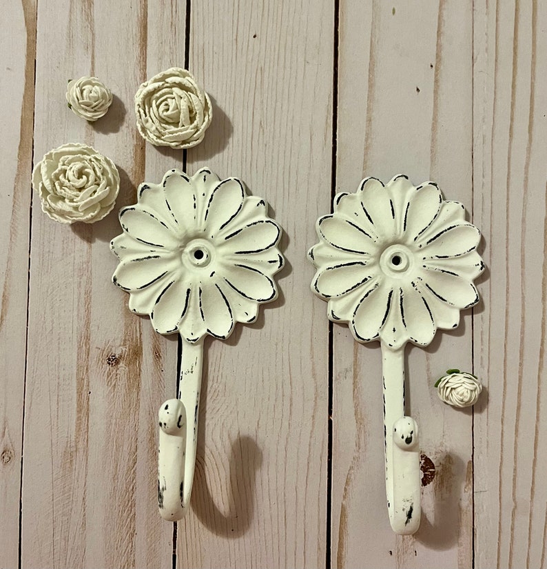 Vintage Inspired Wall Hook ~ Flower Wall Hook ~ Metal Wall Hook ...