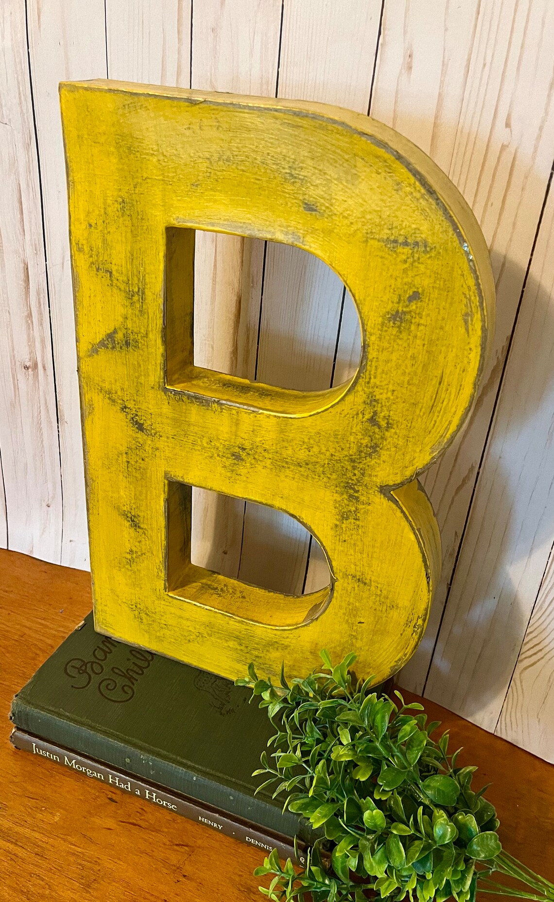 16 Inch Letter B Mustard Yellow ~~ 16 Inches Tall ~~farmhouse ...