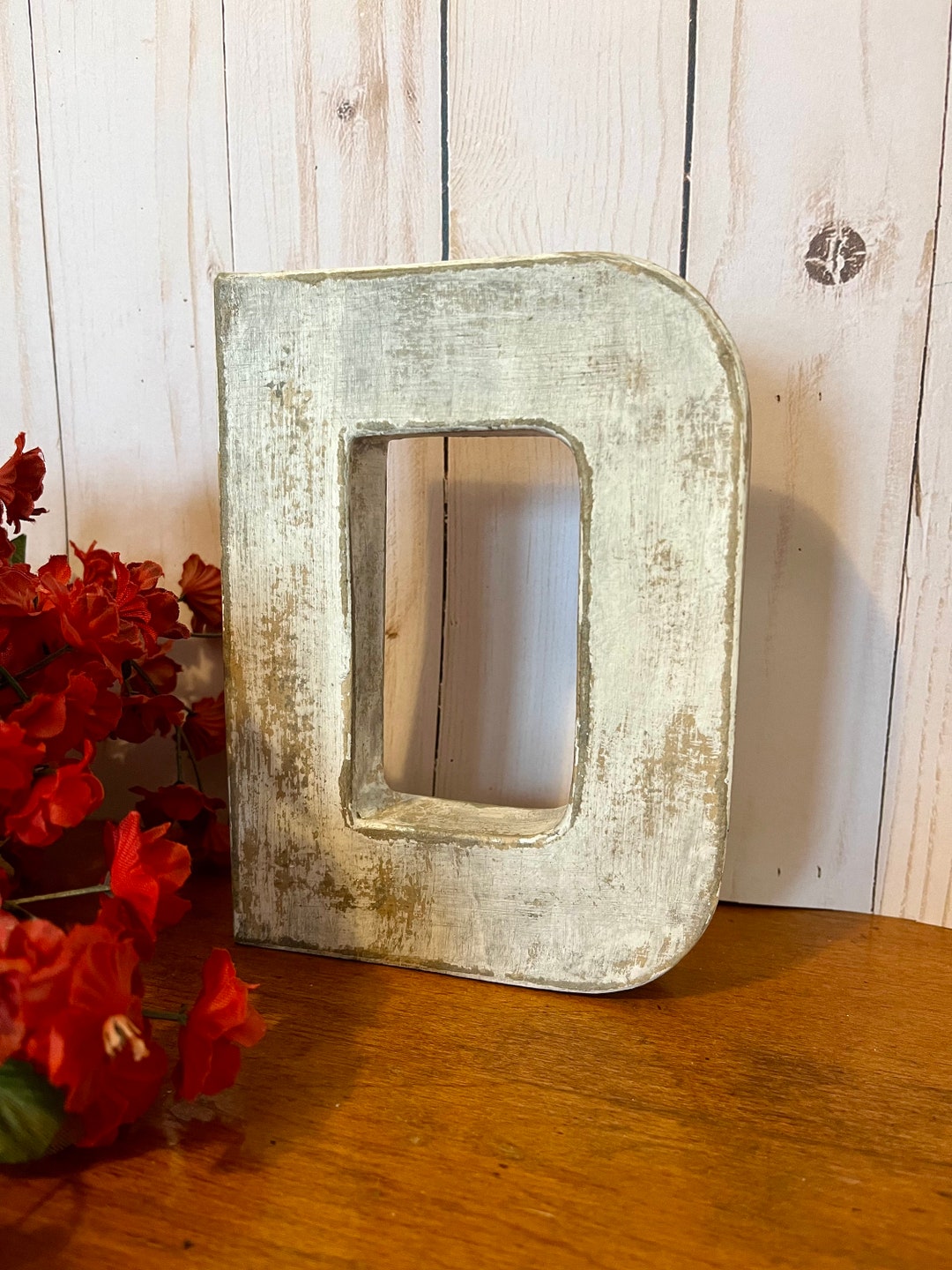 6 Inch Letter D ~ Choose Your Letter and Color ~ Sturdy Paper Mache ...