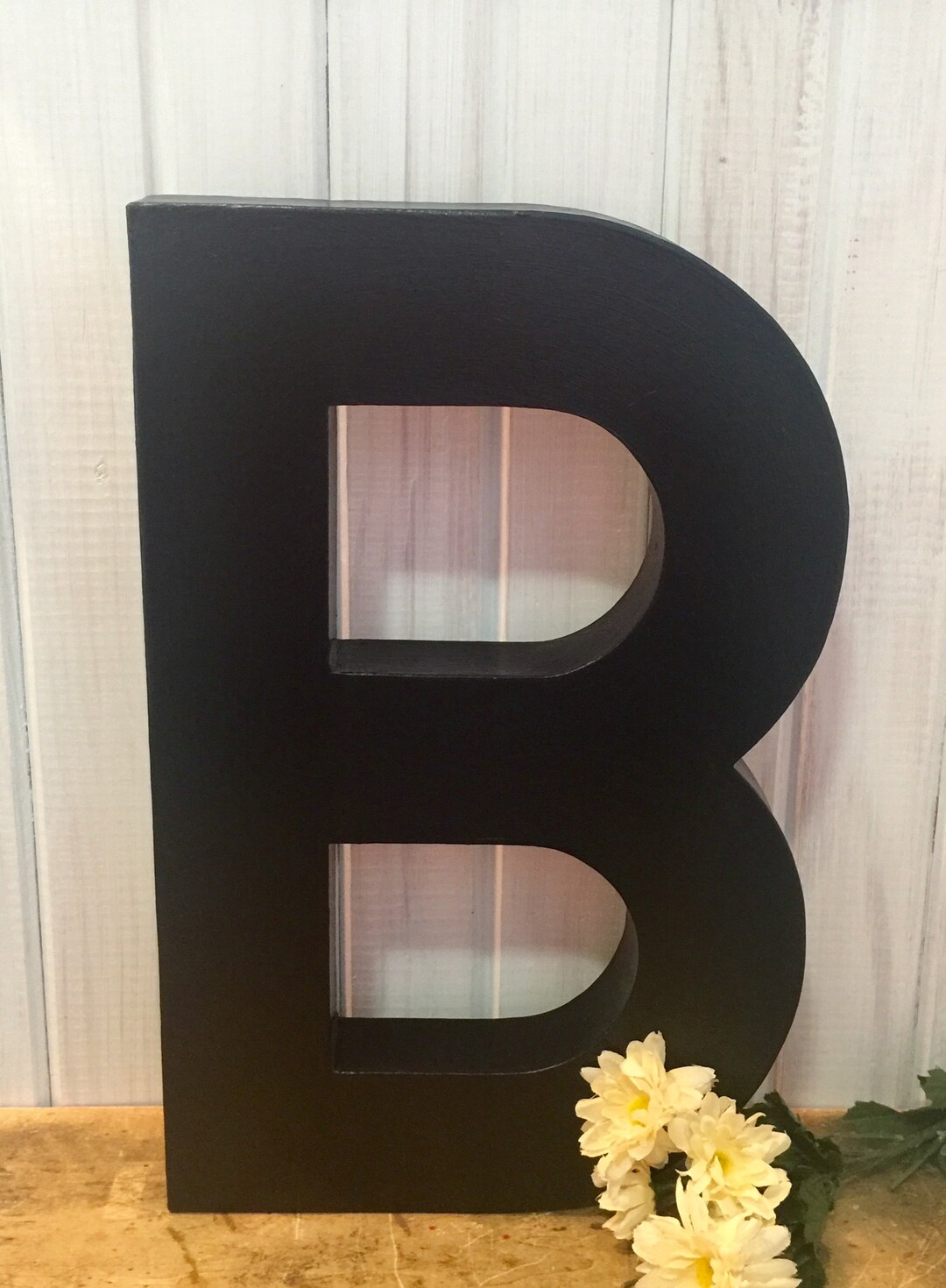 Letter B ~~ 16 Inches Tall ~~ Bold Black ~~ Block Letter ~~ Pick Your ...
