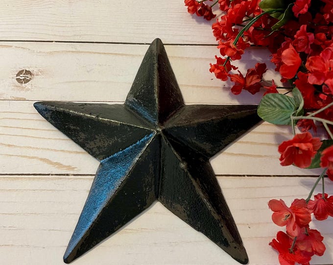 Vintage Cast Iron Large House Star. 8" Cast Star for Indoor or Outdoor ...