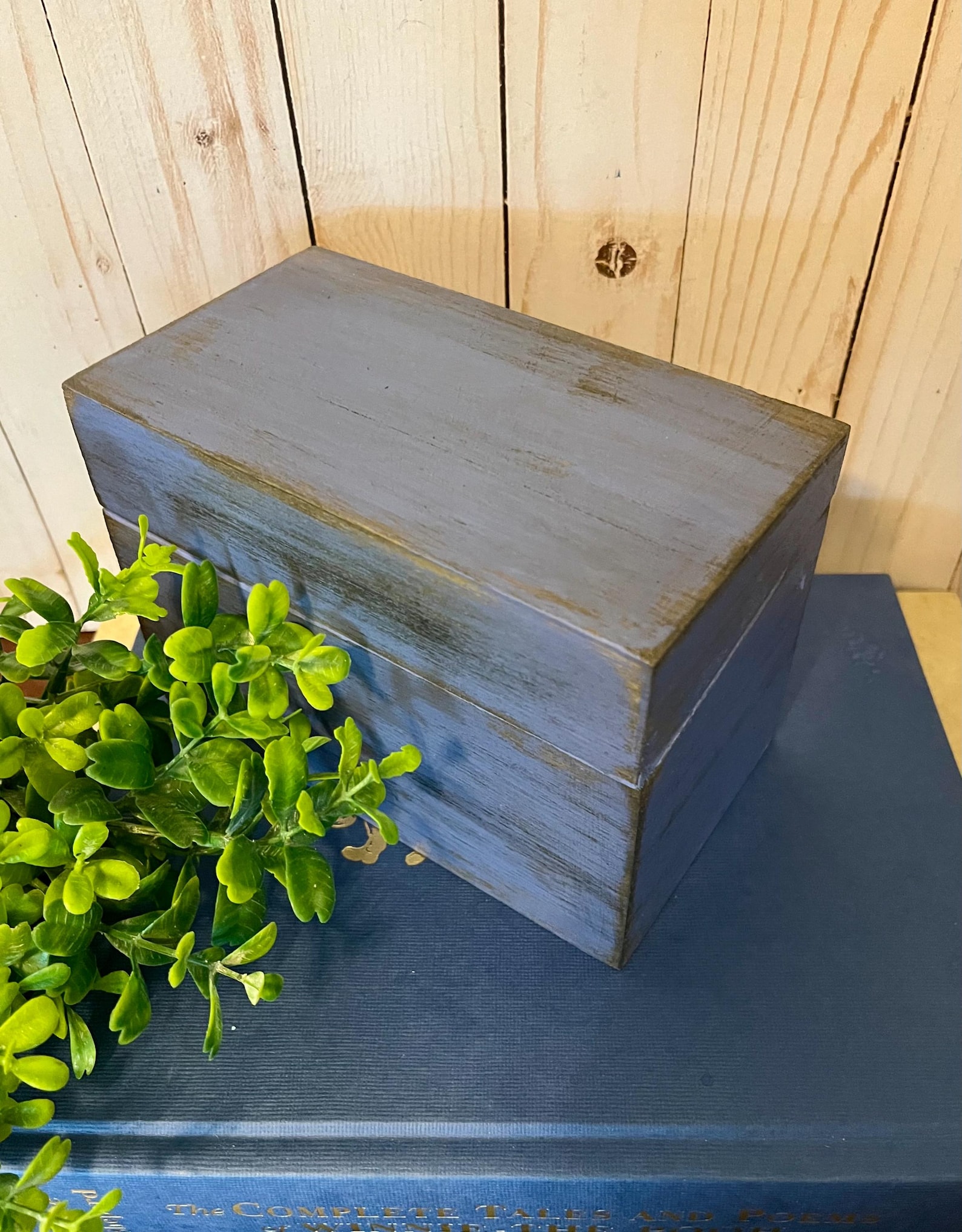 Recipe Box in Cornflower Blue ~ Card File Box ~ Pick Your Color ...