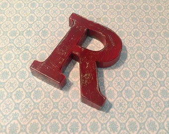 Vintage Red Letter - Etsy