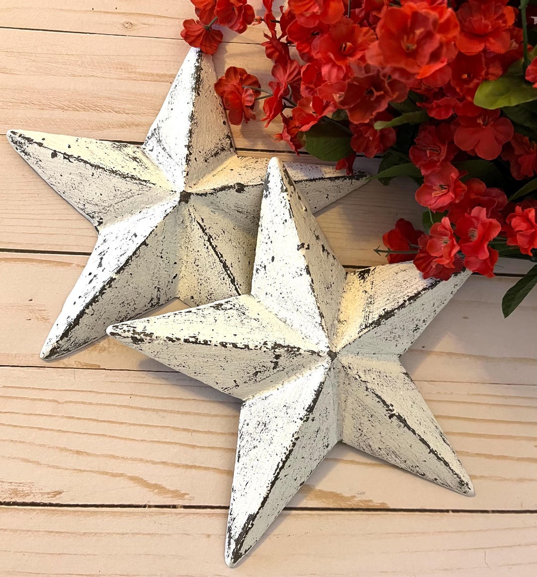 Vintage Inspired Star in Soft White ~ Iron Star ~ Stars and Stripes ...