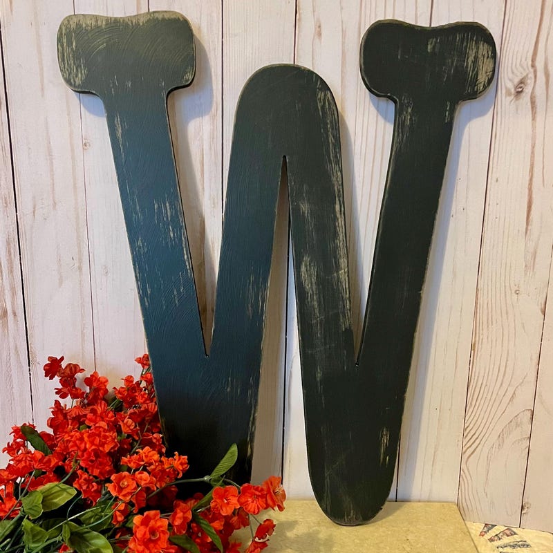 Wooden Letter W - Etsy
