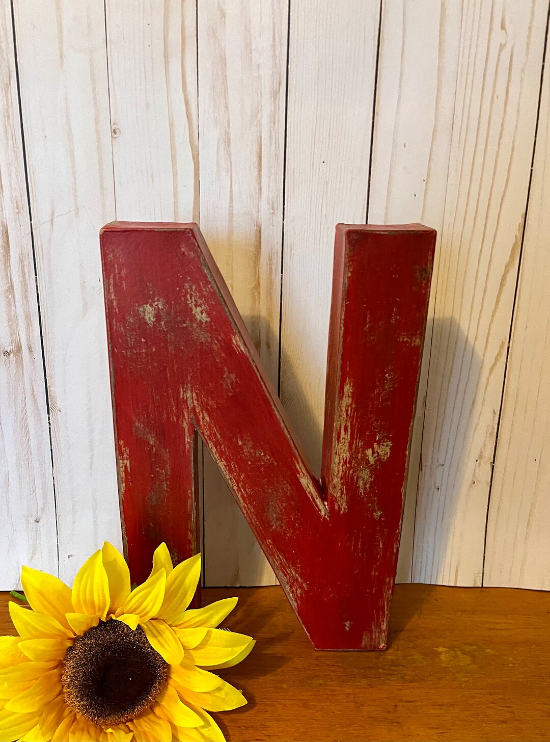Twelve Inch Letter N in Fire Engine Red ~ Twelve Inches Tall Free ...