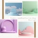 Pastel Cloudy Product Podium Presentation Photography Backdrops ...