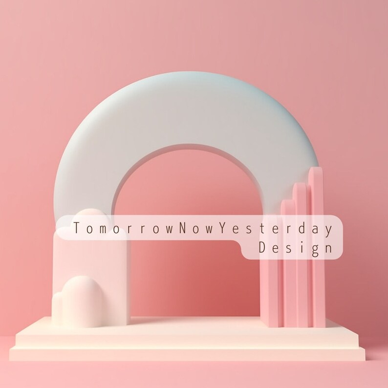 Pastel Cloudy Product Podium Presentation Photography Backdrops ...