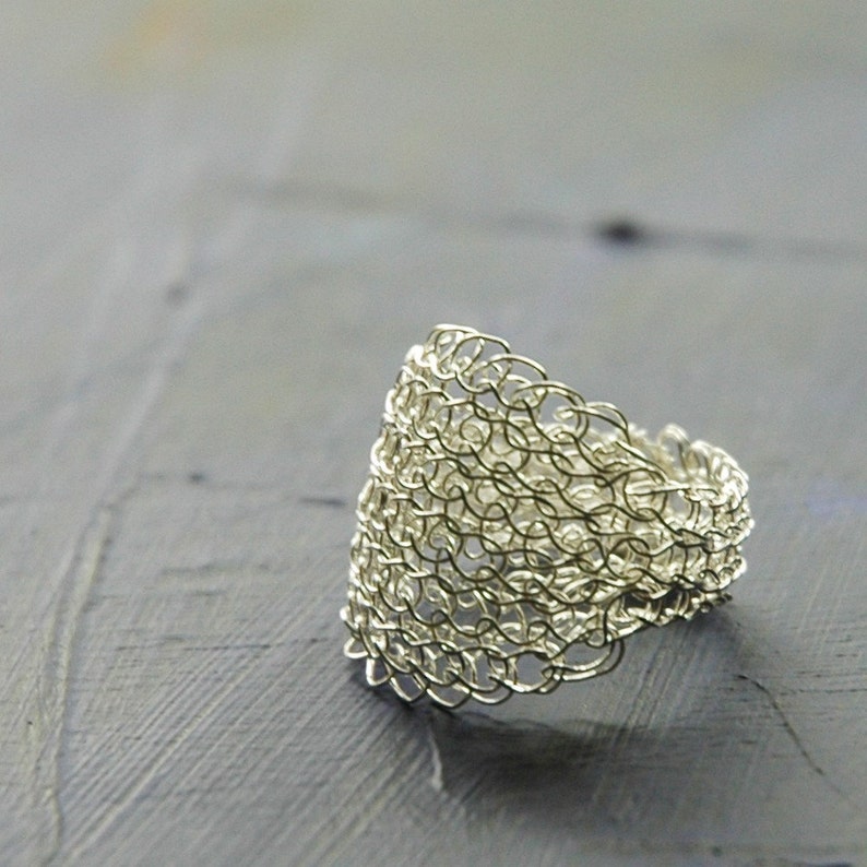 Gold Rings for Woman Gold Ring Band Wire Crochet Jewelry - Etsy