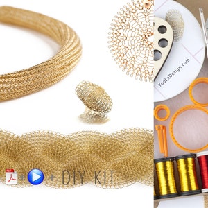 DIY Kit , Wire Crochet Tutorials and Supplies , Wire Crochet Gift Kit ...