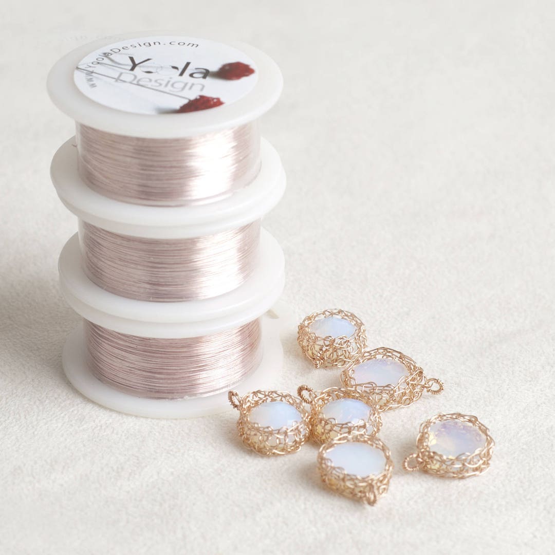 Rose Gold Wire, Colored Wire, Jewelry Wire, - Etsy