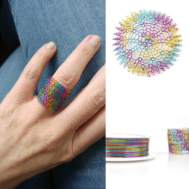 Rainbow wire Multicolor wire 0.3mm 28 gauge | Etsy
