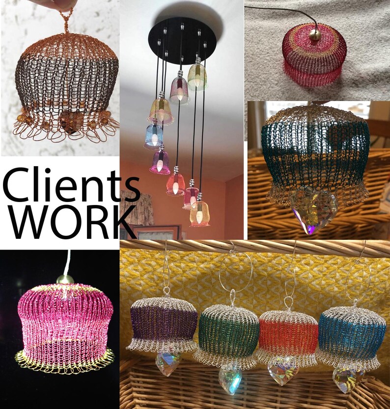 Pendant Light Kit, DIY Pendant Light Kits, Wire Crochet Kit, Home Decor ...