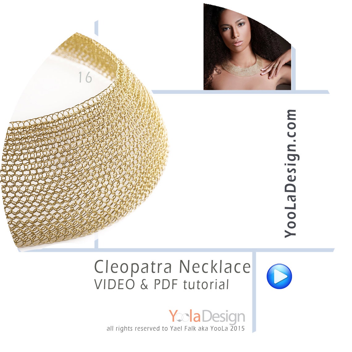 Cleopatra Necklace Kit Jewelry Making Kit Wire Crochet PDF - Etsy