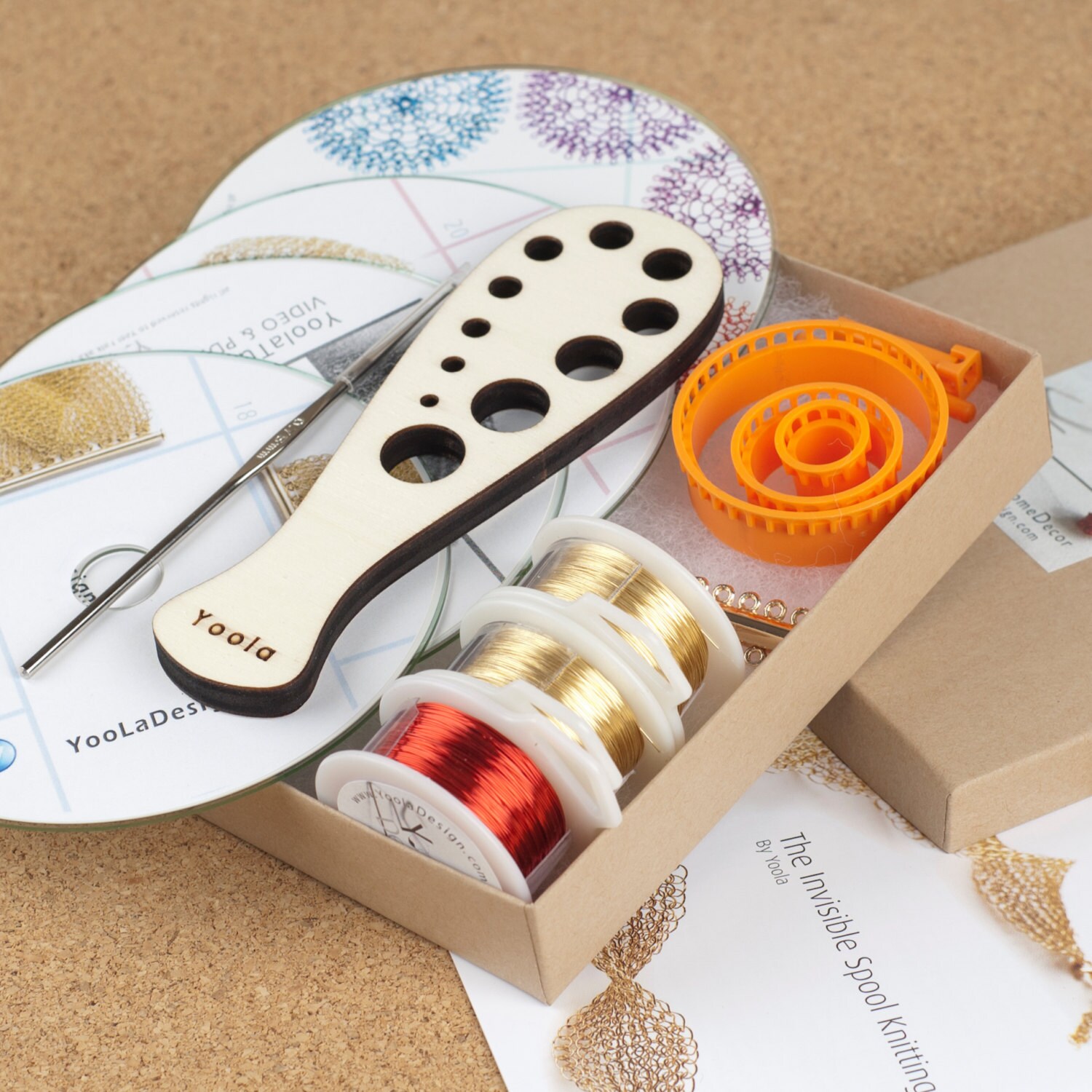 DIY Kit , Wire Crochet Tutorials and Supplies , Wire Crochet Gift Kit ...