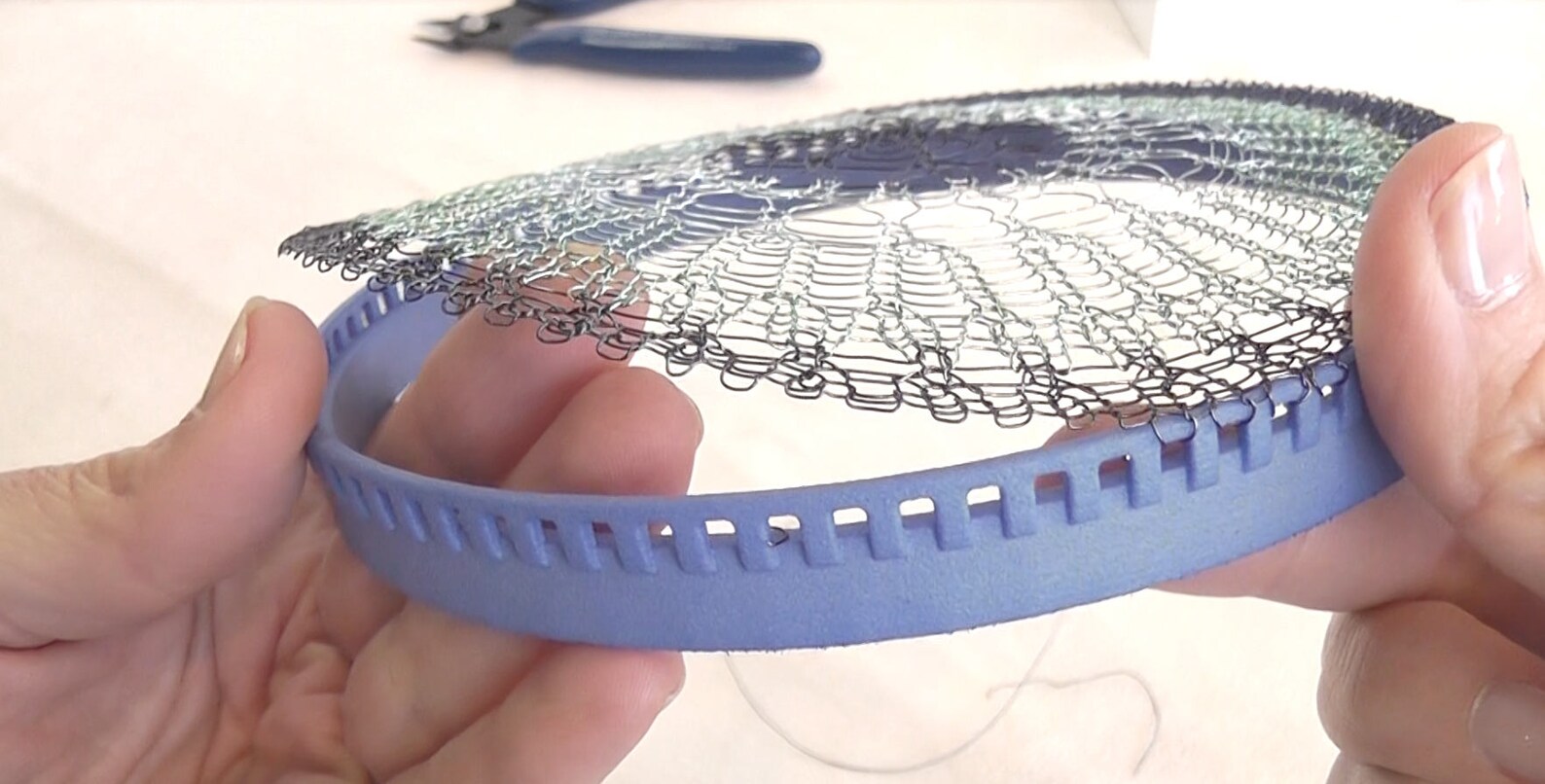 XXL Wire Crochet Loom Mandala Loom Wire Work Wall Art - Etsy