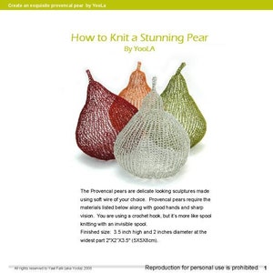 Autumn Trends Wire Crochet PDF Pattern Unique Wire Pears Home ...