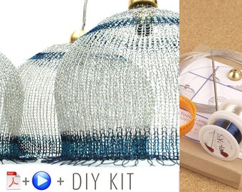 Pendant Light Kit, DIY Pendant Light Kits, Wire Crochet Kit, Home Decor ...