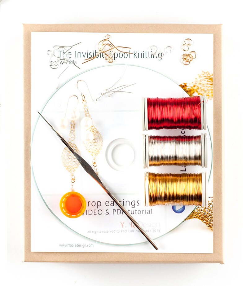 Crochet Pattern DIY Kit Wire Crochet Drop Earrings Pattern - Etsy