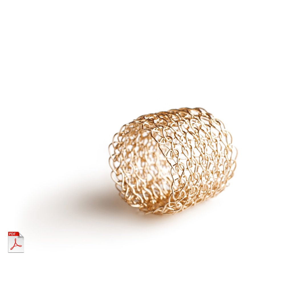 Wire Ring Pattern Wire Crochet Band Ring Tutorial DIY Ring - Etsy