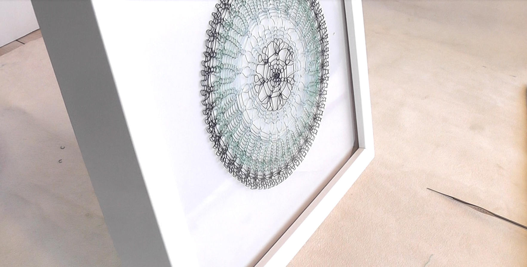 XXL wire crochet loom Mandala loom Wire work Wall art | Etsy