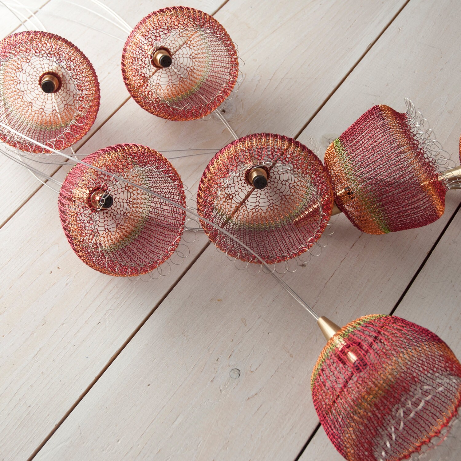 Wire Crochet Pendant Light - Handmade Lighting - Etsy