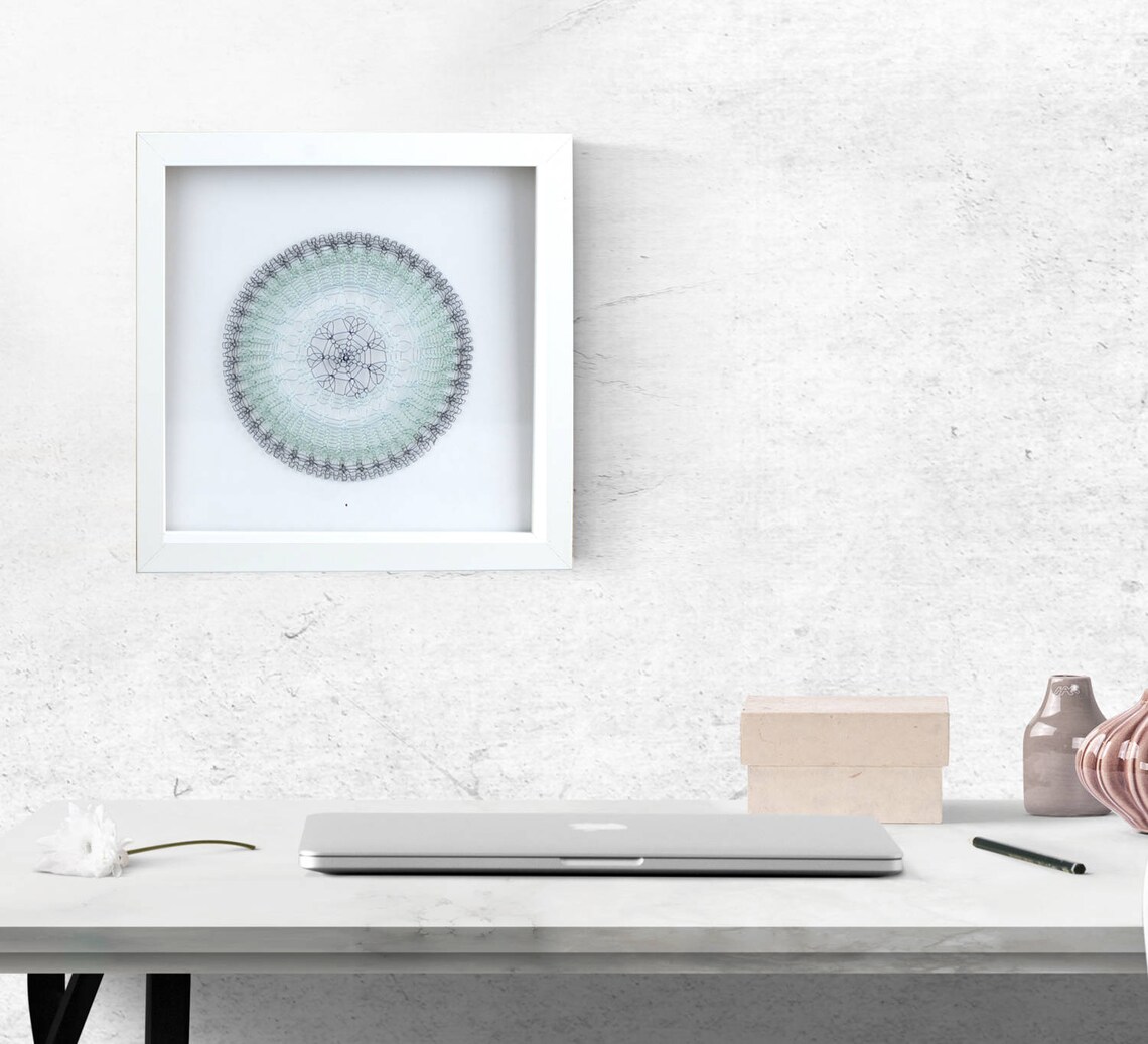 XXL Wire Crochet Loom Mandala Loom Wire Work Wall Art | Etsy