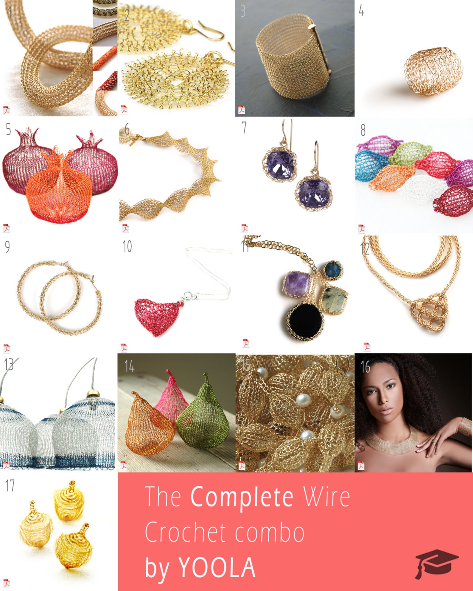 The Complete Wire Crochet Patterns Package Jewelry Making - Etsy