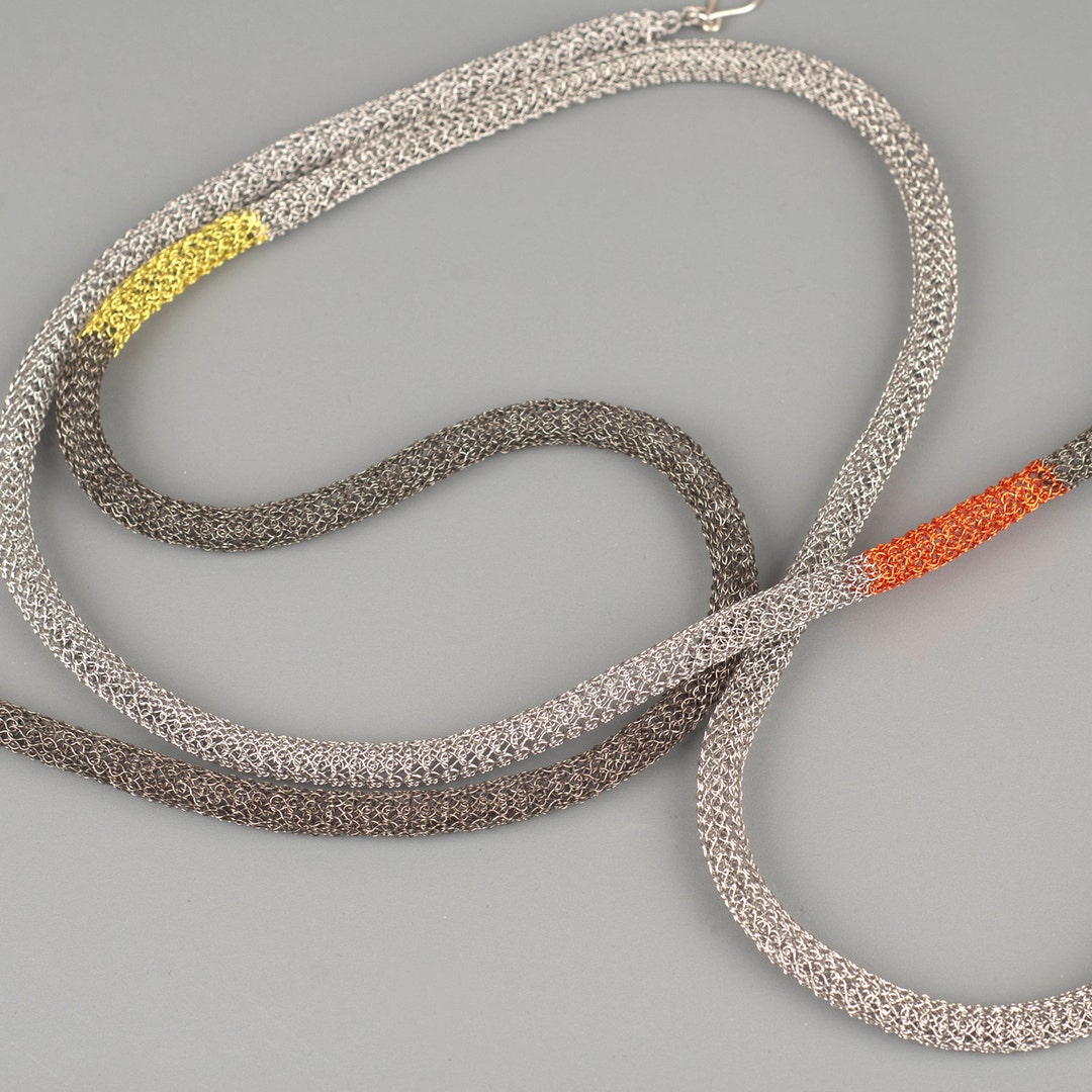 GRAY Oversized Jewelry, Statement Necklace, Long Necklace, Bold Jewelry ...