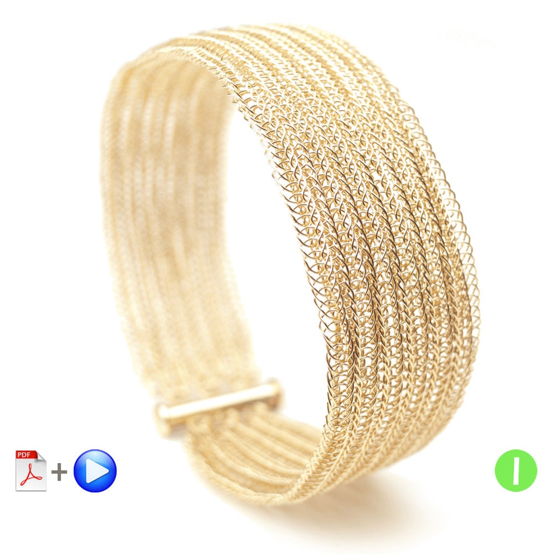 Double Knit Bracelet Pattern - VIDEO Vesrion - Etsy