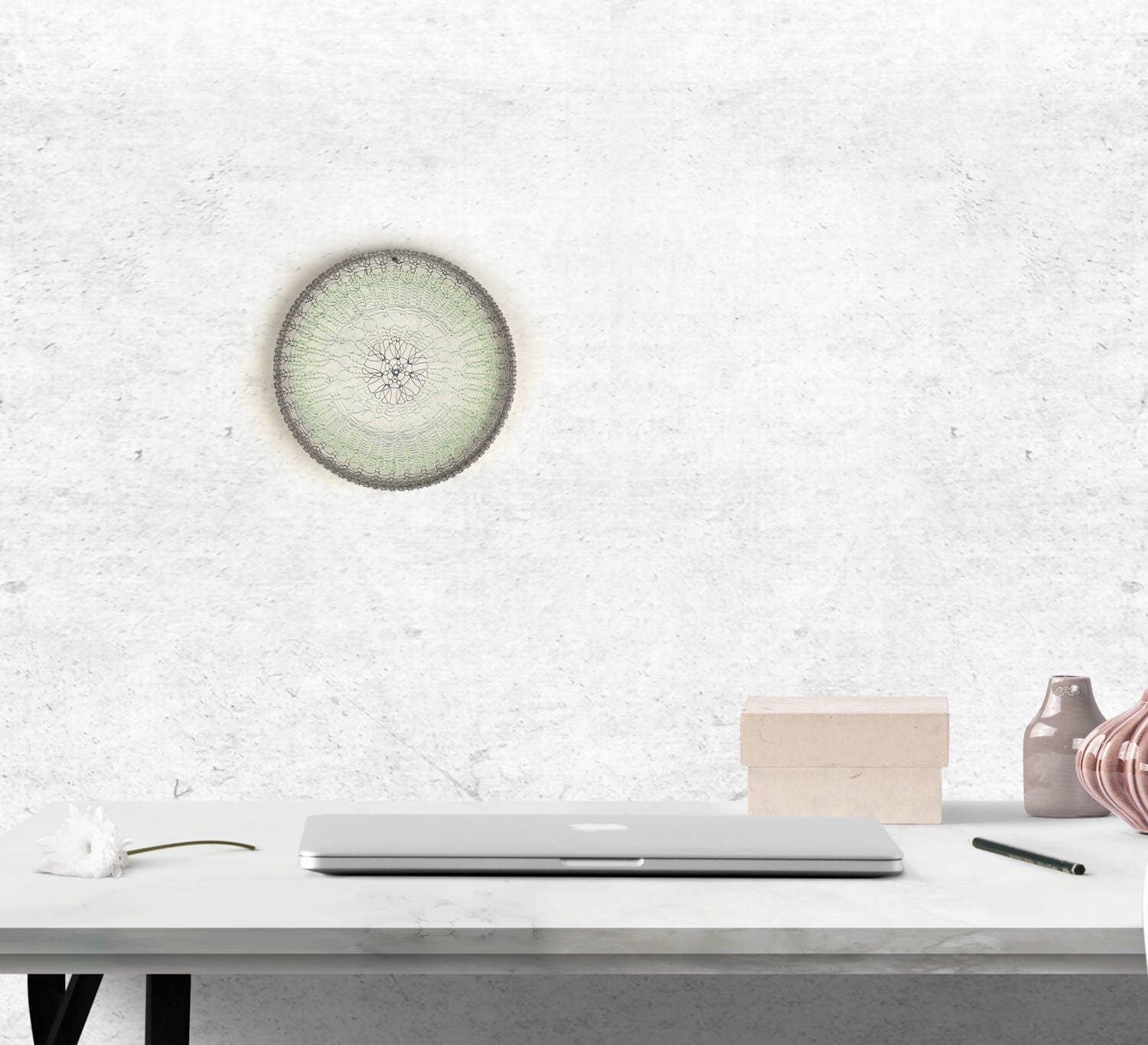 XXL wire crochet loom Mandala loom Wire work Wall art | Etsy