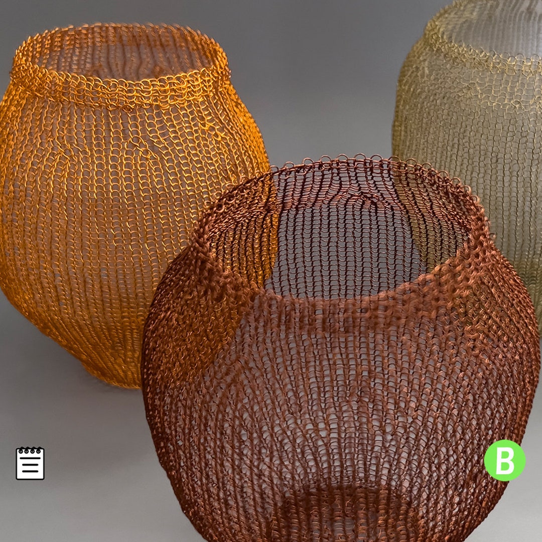 Metal Vase, Wire Baskets, Wire Planters, Wire Crochet Patterns and ...