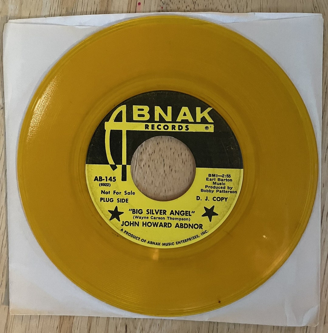 John Howard Abdnor "big Silver Angel" -- Abnak Records -- Yellow Vinyl ...