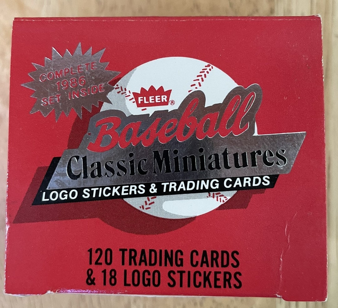 1986 Fleer Classic Miniatures : 120 Baseball Cards and 18 Logo Stickers ...
