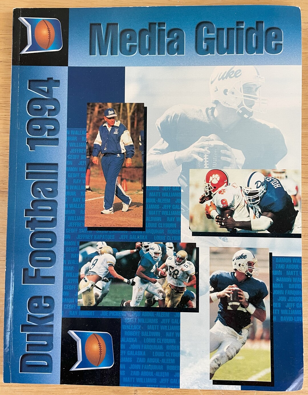 Duke University 1994 Football Media Guide - Fred Goldsmith, Coach - Etsy