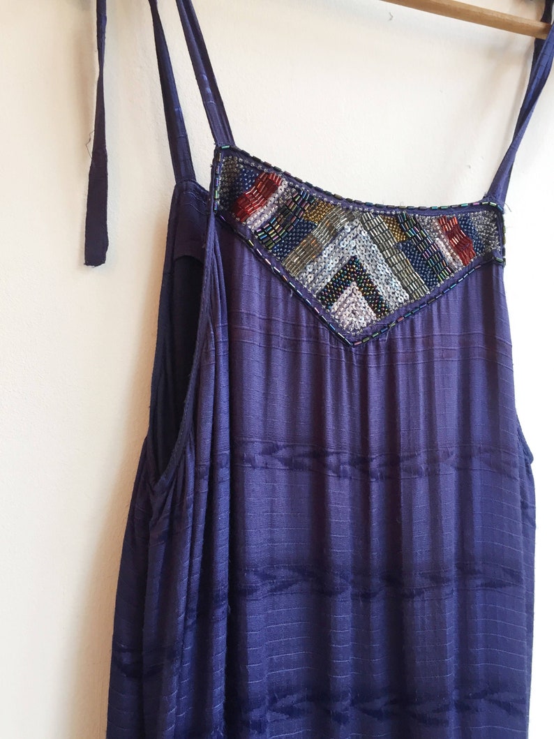 Vintage 70s Rene Derhy Sequin Indian Bohemian Hippie Dress S - Etsy