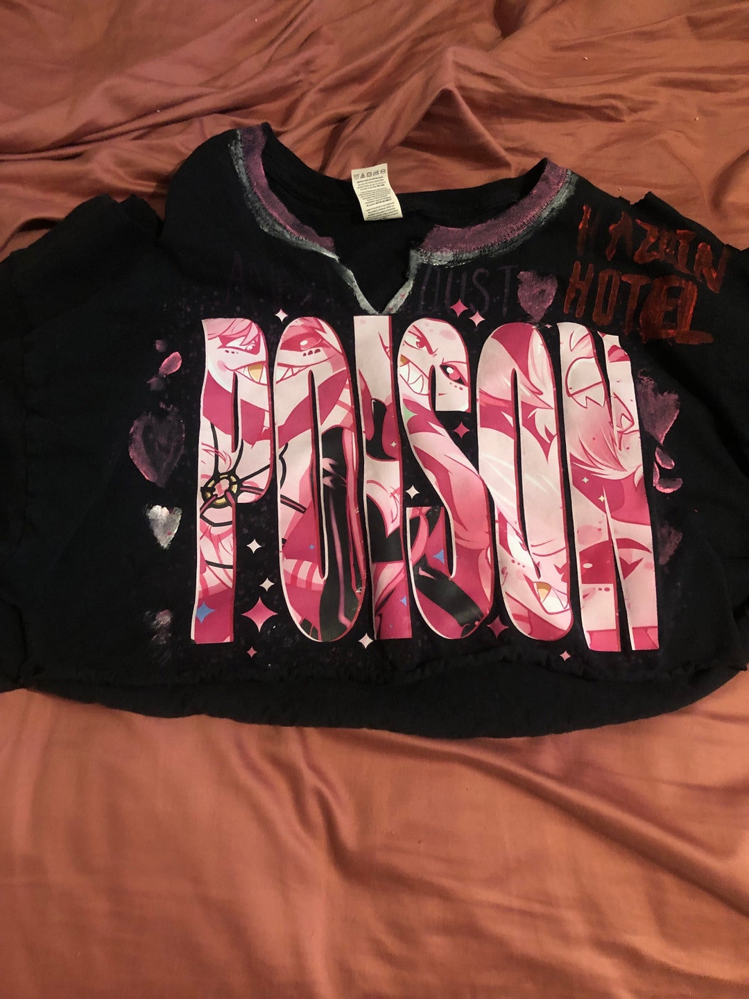 Hazbin Hotel Angel Dust posion T-shirt - Etsy