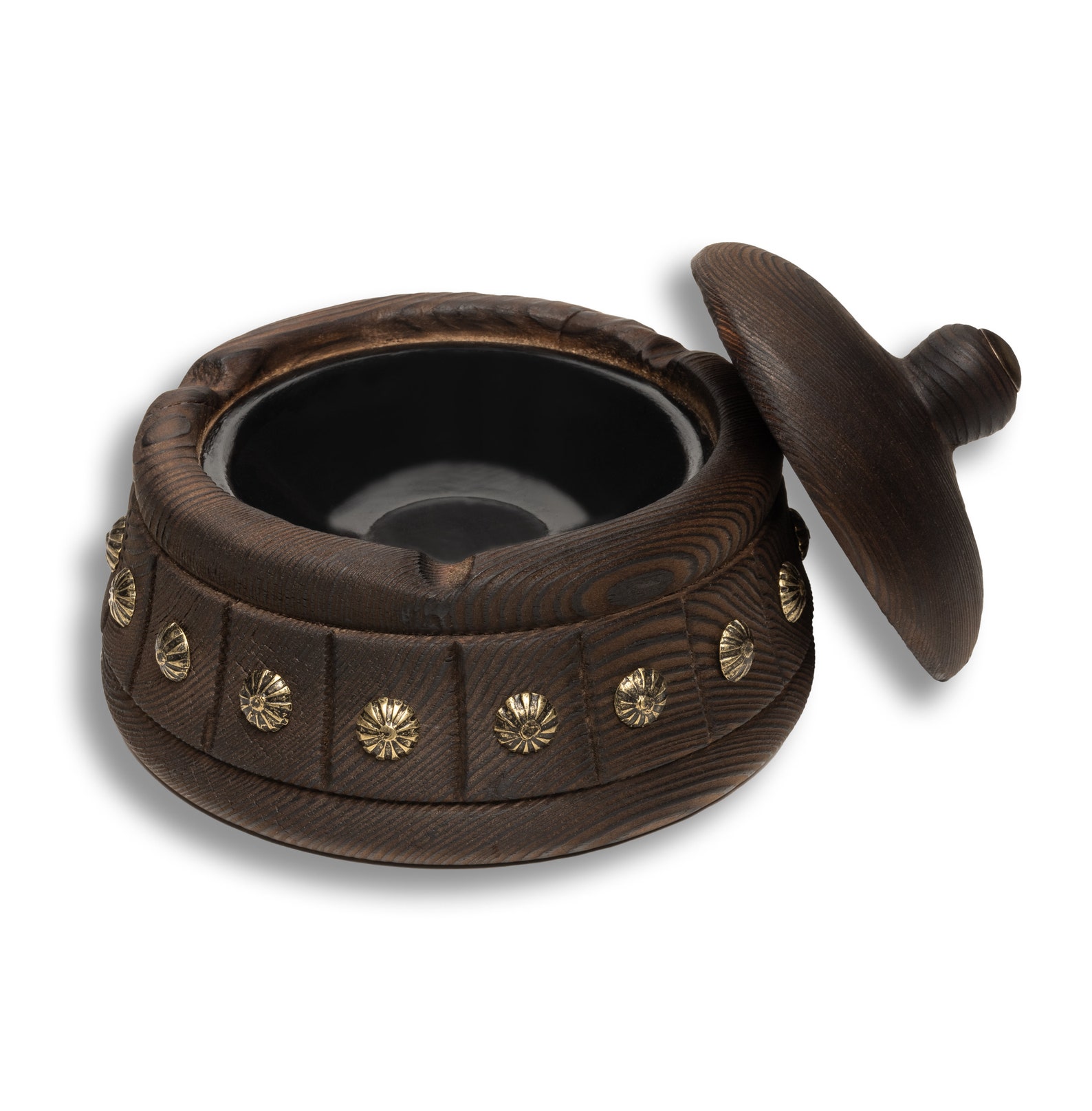 Wooden Jewelry Box for Men Dark Brown Box Small Objects Storage for Key ...