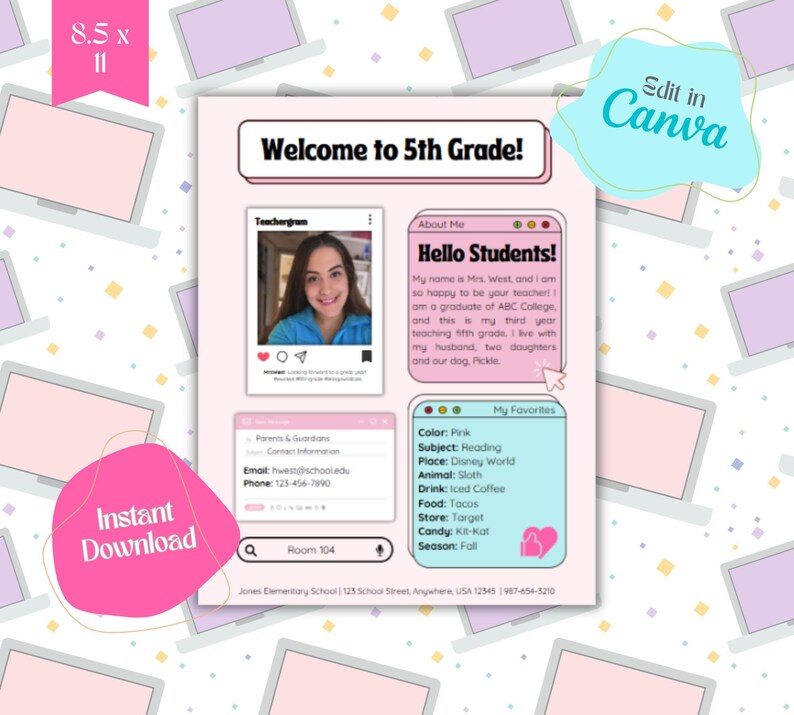 Meet the Teacher, Back to School, Open House, Elementary School, Middle ...